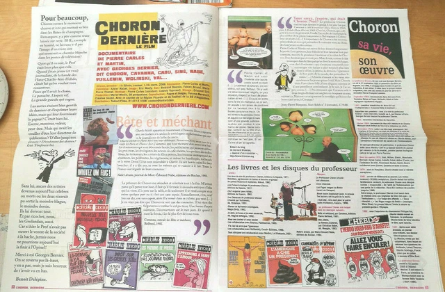 HUMOUR CARICATURE SYNOPSIS Film Documentaire Choron Derniere Vuillemin ...