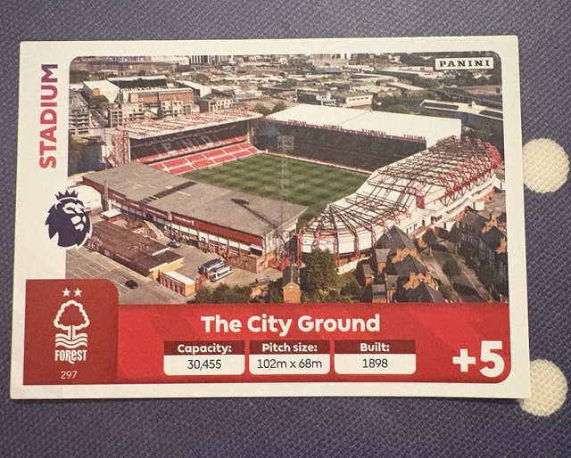 PANINI ADRENALYN XL 2025 The City Ground Stadium Card Nottingham Forest ...