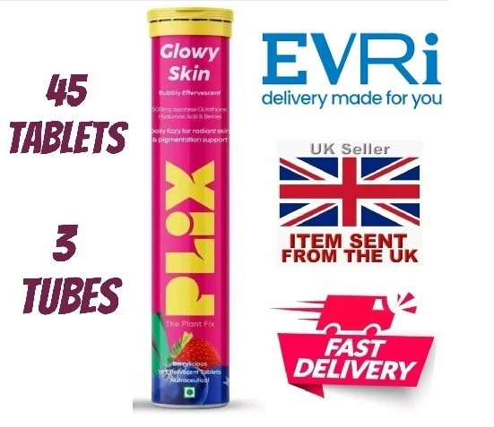 PLIX GLUTATHIONE TABLETS With Vitamin C For Clear & Youthful Skin ...