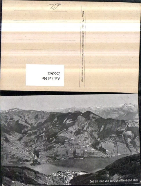 255362,ZELL AM SEE Totale von d. Schmittenhöhe aus Bergkulisse EUR 2,00 - PicClick DE