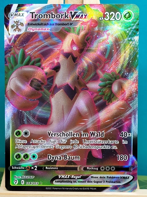 POKEMON - DRACHENWANDEL - Trombork VMAX - 014/203 - deutsch EUR 5,95 ...