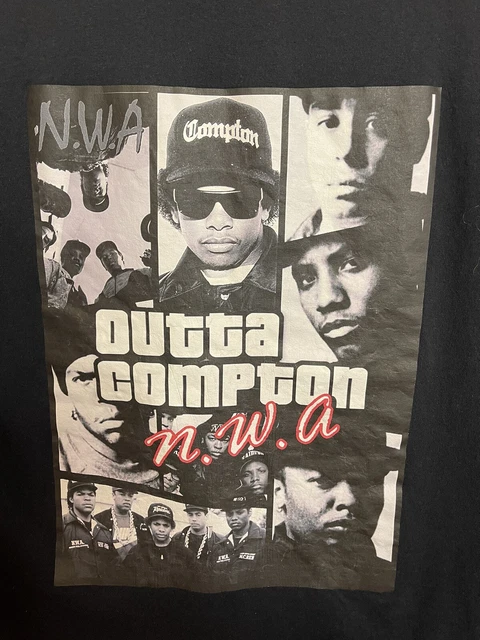 N.W.A. STRAIGHT OUTTA COMPTON World’s Most Dangerous Group T-Shirt ...