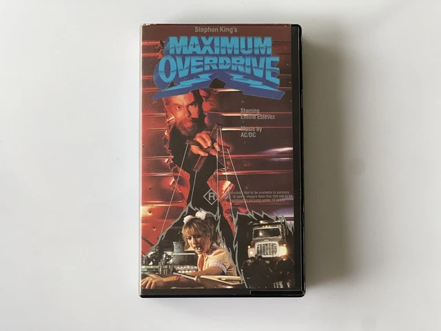 MAXIMUM OVERDRIVE (1986) VHS Video Horror - Stephen King - Mould Damage ...