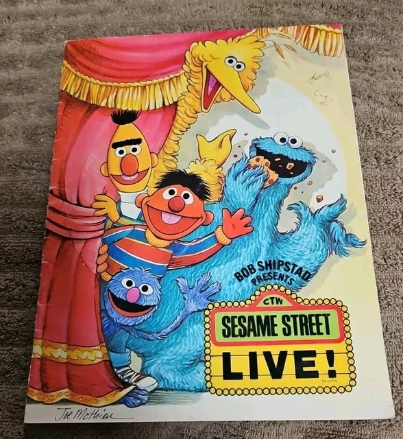 VINTAGE 1980 BOB Shipstad Presents SESAME STREET LIVE Souvenir Program ...