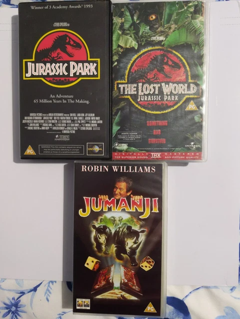 JURASSIC PARK + The Lost World + Jumani -VHS tape bundle £7.58 ...