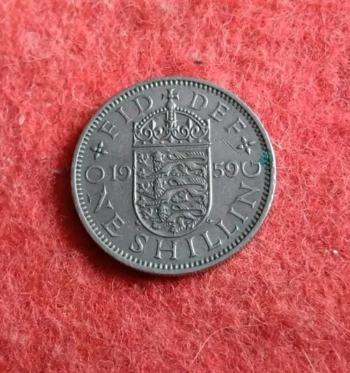 ONE SHILLING 1959 Großbritannien Queen Elisabeth II. Schilling EUR 1,00 ...