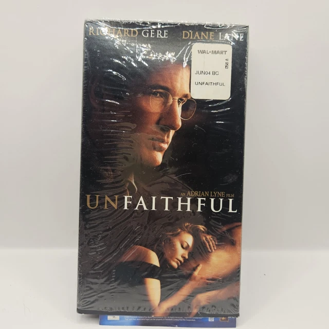 UNFAITHFUL (VHS, 2002, Premiere Series) Richard Gere Diane Lane Rated R ...