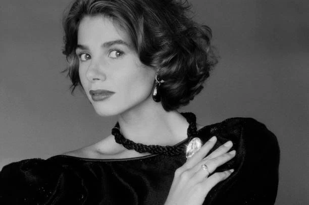 SPANISH ACTRESS VICTORIA Abril in Paris on October 27 1983 France Old ...