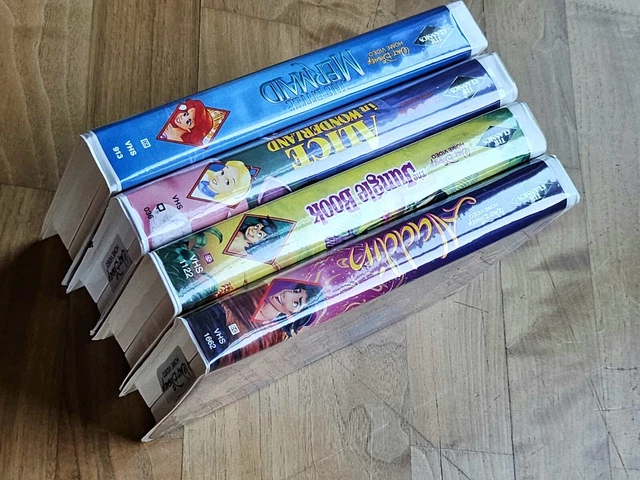 LOT OF 4 NEAR MINT & RARE Walt Disney "CLASSIC BLACK DIAMOND" VHS ...