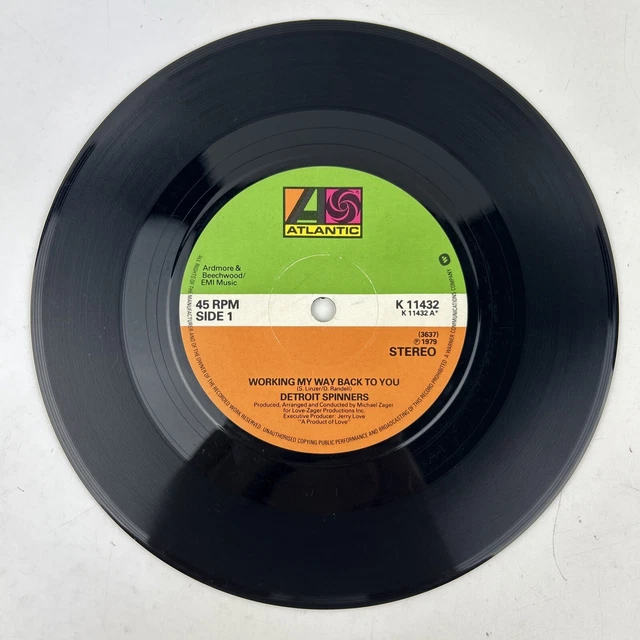 DETROIT SPINNERS - Working My Way Back To You / Disco Ride - Vinyl 7 ...