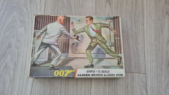 AIRFIX JAMES BOND and Odd Job Rare Vintage 1960's kit complete unmade ...