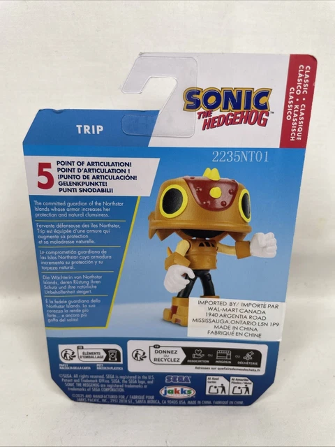 SONIC THE HEDGEHOG TRIP 2.5" Action Figure Classic Jakks Pacific Brand ...