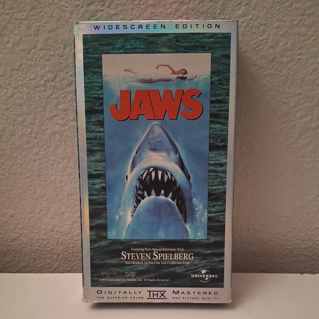 🦈 JAWS VHS | Widescreen Edition | THX Mastered | Steven Spielberg £13. ...