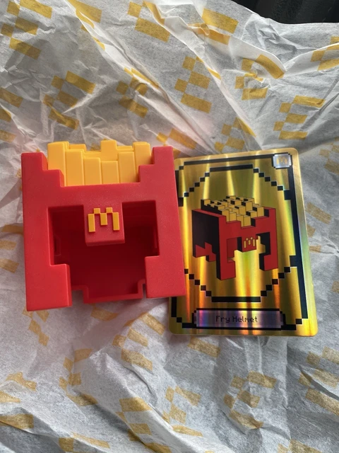 MCDONALD'S 2025 X A Minecraft Movie Collectable FRY HELMET FRIES CHIPS ...