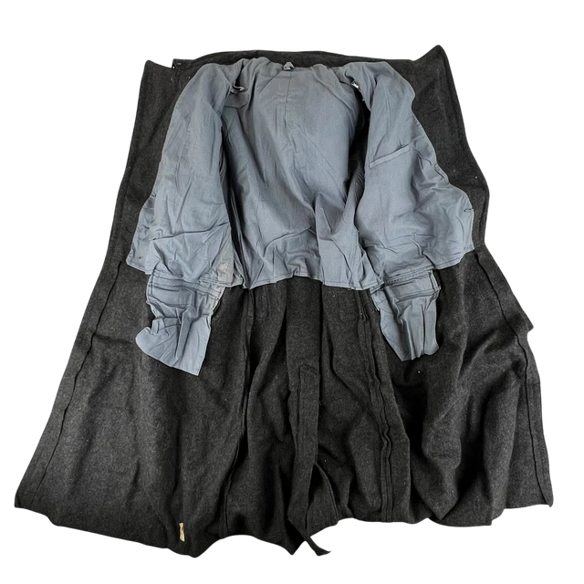 BULGARIAN ARMY GREATCOAT Grey Wool Vintage 80s Communist Cold War X ...