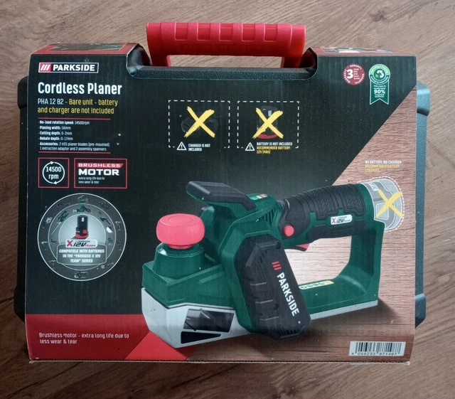 PARKSIDE CORDLESS PLANER 12V Battery Pha 12 B2 - No Battery No Charger ...