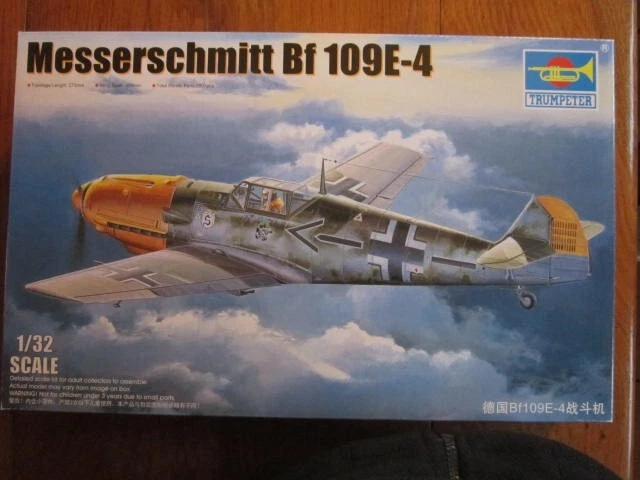 MAQUETTE AVION ALLEMAND TRUMPETER 1/32 MESSERSCHMITT Me 109 E 4 EUR 20,00 - PicClick FR