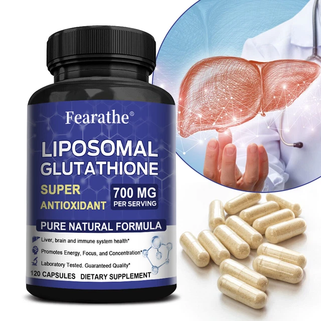 LIPOSOMAL GLUTATHIONE SUPER 700 MG PER SERVING ANTIOXIDANT,Liver health ...