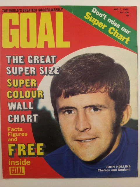 GOAL MAGAZINE #206 : August 1972 : Vintage Football Magazine $13.24 ...