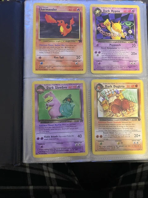 POKÉMON CARDS TEAM rocket bundle With Rares, Vintage, Binder Included ...