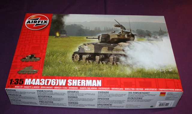 AIRFIX M4A3 (76)W Sherman 1:35 scale model kit A1365. £30.02 - PicClick UK