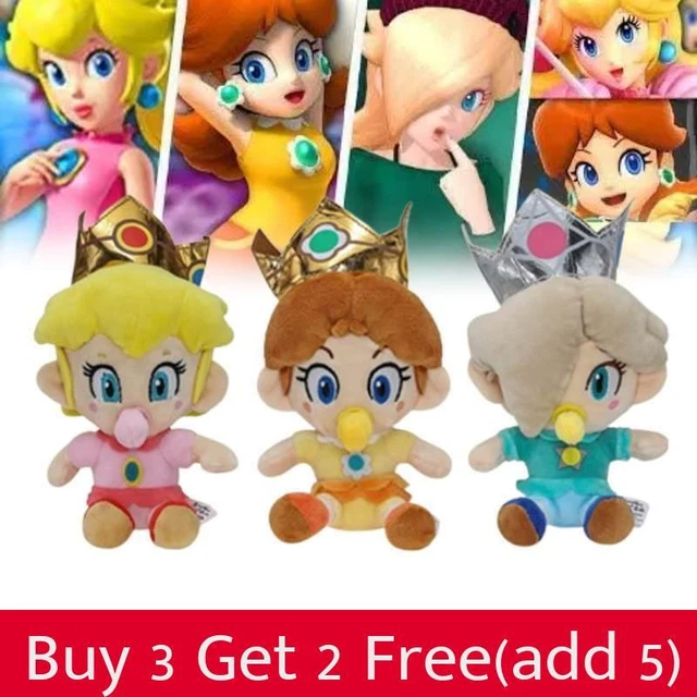 CUSTOM MADE MARIO Biki Pink Princess Daisy Yellow Princess Plush £10.11 ...