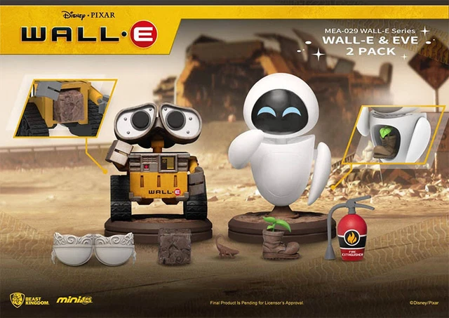 BEAST KINGDOM MEA-029 Disney Pixar Wall-E and EVE Figure 2 Pack New and ... BEAST KINGDOM MEA-029 Disney Pixar Wall-E and EVE Figure 2 Pack New and ...