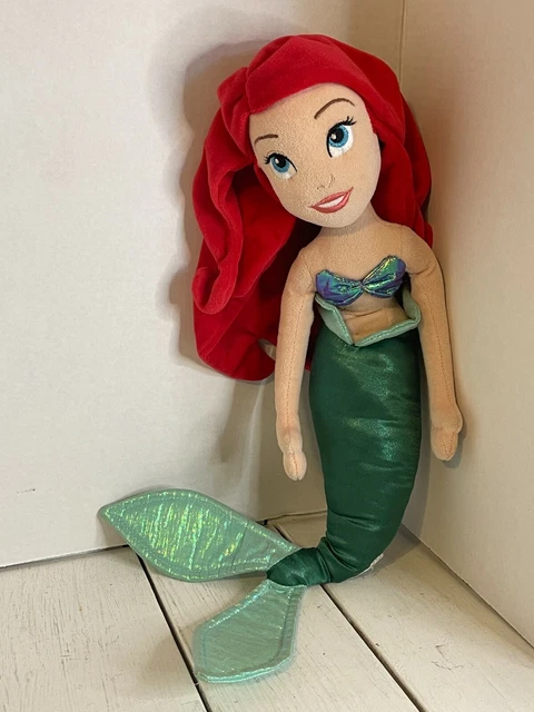 DISNEY STORE THE Little Mermaid Movie Ariel 20” Stuffed Plush Doll Toy ...