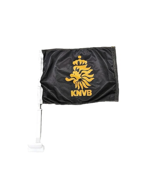 NETHERLANDS HOLLAND BLACK WC LOGO 12" x 18" Inch CAR FLAG With Stick ...