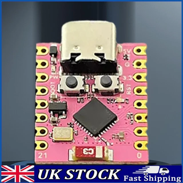 Esp32 C3 Dev Board 33 6v Power Supply Esp32 Supermini Low Power Pink