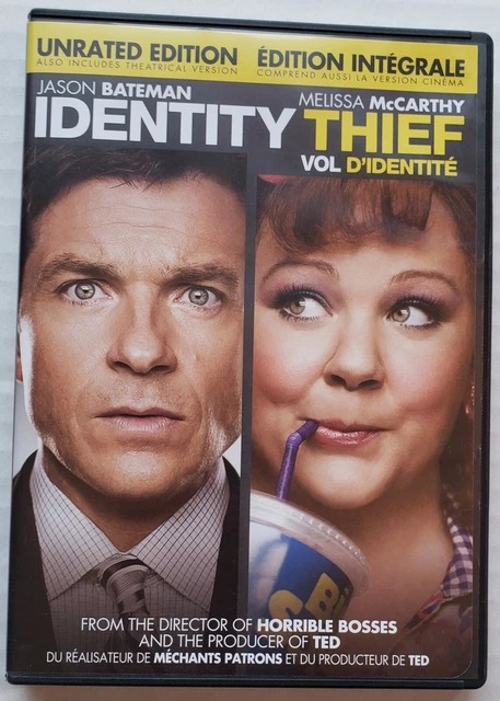 IDENTITY THIEF DVD Comedy Melissa McCarthy Jason Bateman Unrated $1.97 ...