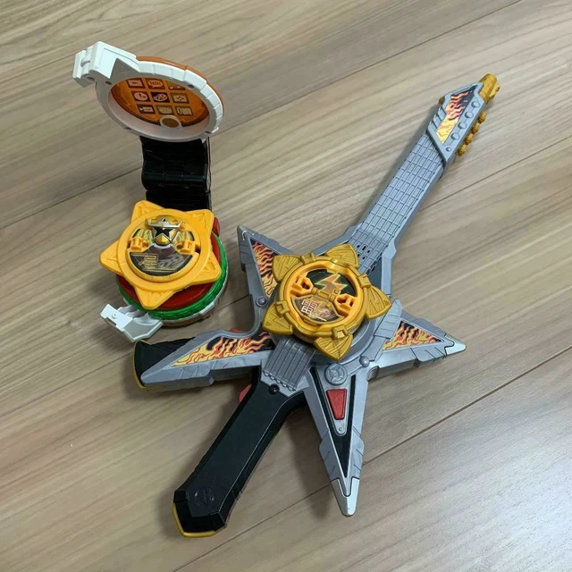 POWER RANGERS NINJA Steel Ninninger DX Star Burger Sword Gun Shuriken ...