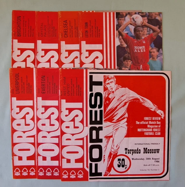 14 X 1973-74 Nottingham Forest Home Collectable Football Programmes £11 ...