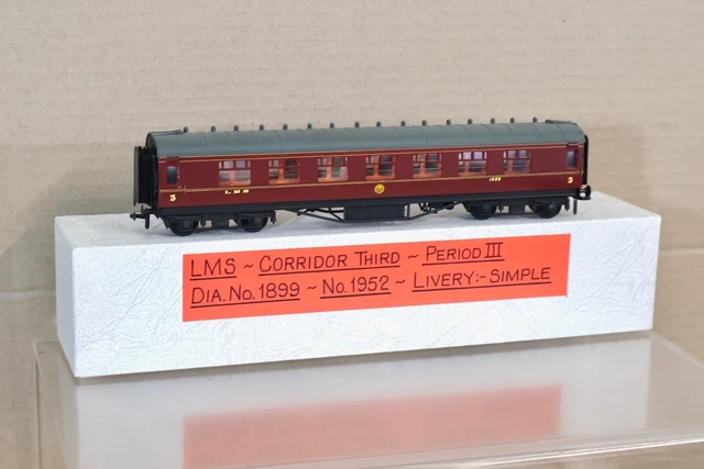 ' COMET' MODÈLES Kit Construit Lms Bordeaux 3rd Classe Corridor Coach ...