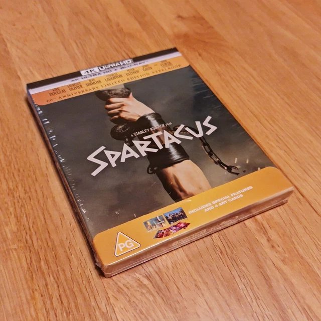 SPARTACUS 4K UHD + Blu-ray UK Exclusive Limited Edition Steelbook - New/Sealed EUR 57,27 ...