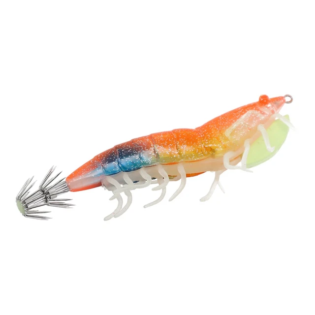 FOR SEA FISHING On Squid Luminous Egi Lure 120mm Jig Shrimp Eging ...