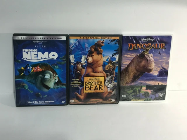 FINDING NEMO, BROTHER Bear & Dinosaur Disney DVD LOT £14.76 - PicClick UK