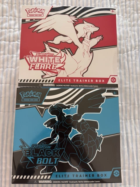 POKEMON BLACK BOLT and White Flare Elite Trainer Box ETB Set of 2 $254. ...