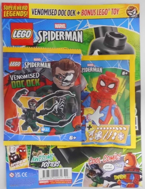 LEGO SUPERHERO LEGENDS magazine Spider-Man #14 2025 + Venomised Doc Ock ...