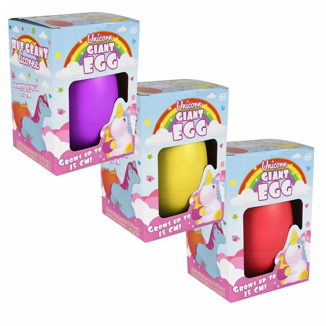 CHILDREN KIDS GIANT Hatching Egg Toy Grow Your Own Unicorn Mythical ...