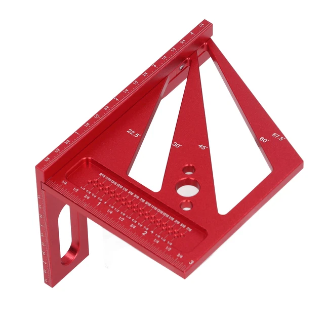 (RED)WOODWORKING STRAIGHT RULER 22.5 30 45 60 67.5 90 $32.22 - PicClick AU