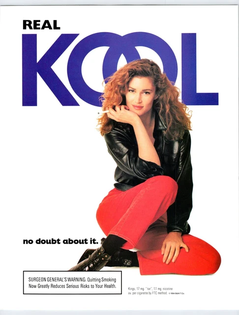 1994 PRETTY YOUNG WOMAN KOOL CIGARETTE Vintage 8.5"X11" Magazine Ad ...