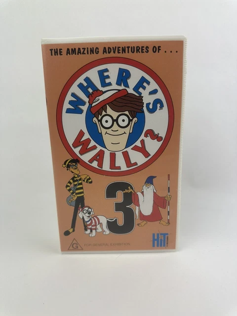 WHERE'S WALLY VOLUME 3 VHS VIDEO TAPE Animated TV Children Show Free ...