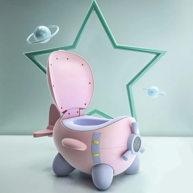 POTTY TRAINING AIRPLANE Shape Detachable For Baby Kids Children Pink ...