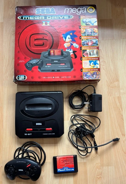 SEGA MEGA DRIVE II Mega 6 Console, ULTRA RARE MINT COLLECTOR CON + 6 ...