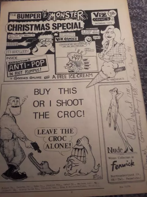 RARE VIZ COMIC Issue No 1 Signed by 4 x Viz artists- RARE £2,875.69 ...