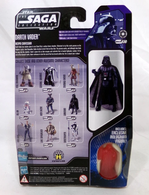 STAR WARS SAGA Collection #038 ESB Darth Vader Figura 3.75 Hasbro 2006 ...