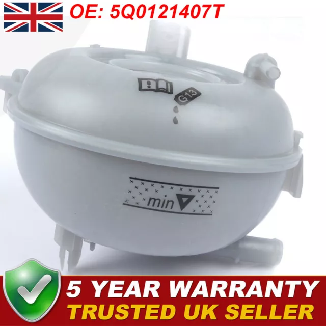 COOLANT EXPANSION HEADER Tank Reservoir For Vw Audi Seat Skoda ...
