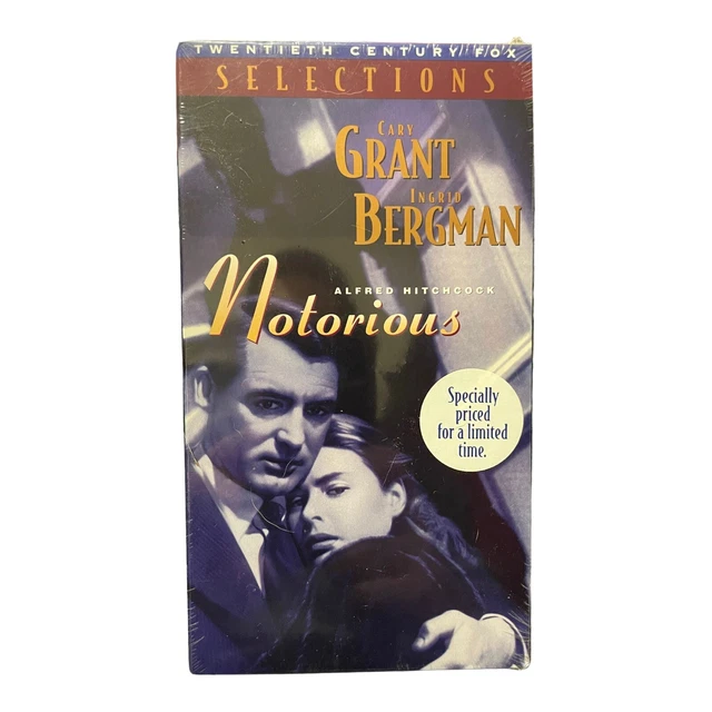 ALFRED HITCHCOCK'S NOTORIOUS VHS Movie Ingrid Bergman Cary Grant New Sealed £10.54 - PicClick UK