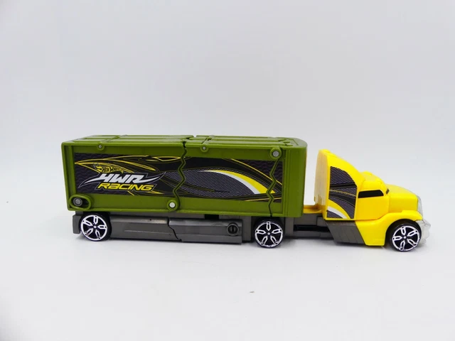 MATTEL HOT WHEELS Crashin' Big Rig Transporter Super Crash -Yellow ...